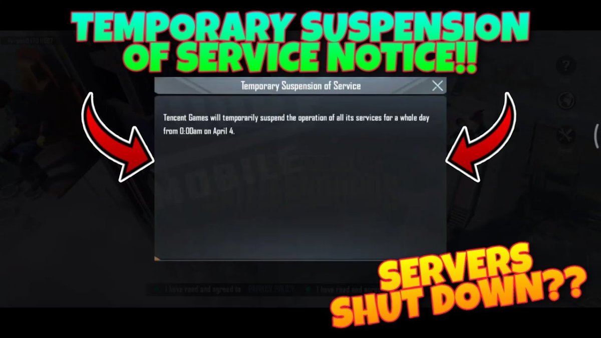 PUBG Mobile Services Are Suspended For A Whole Day By Tencent, Why?