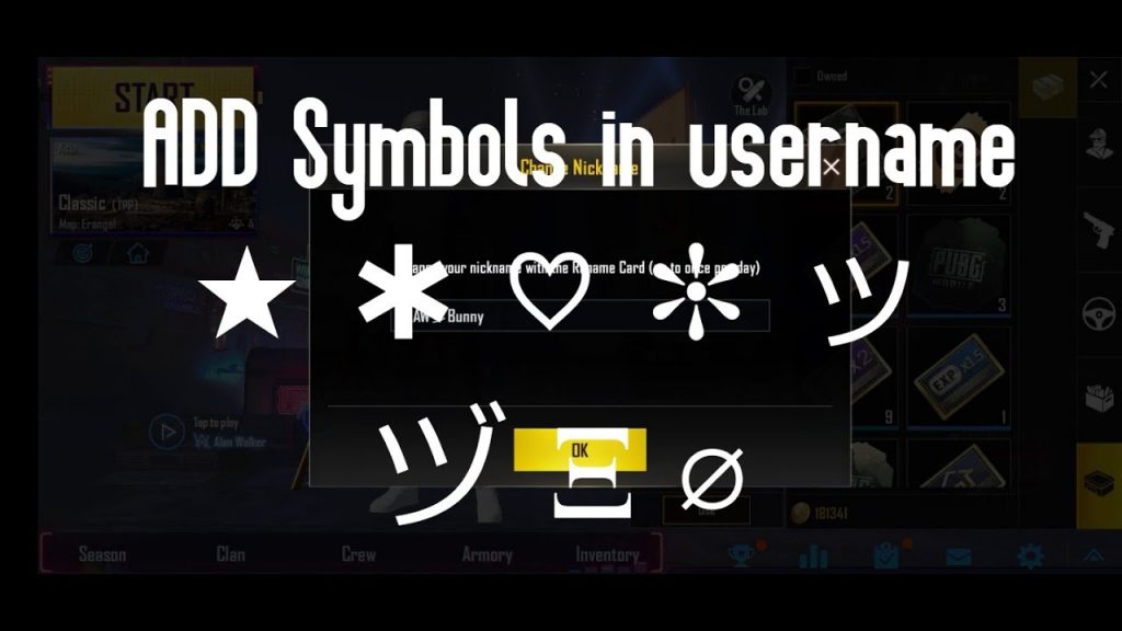 How To Use PUBG Nickname Symbols To Spice Up Your Accounts How To Use PUBG Nickname Symbols To Spice Up Your Accounts