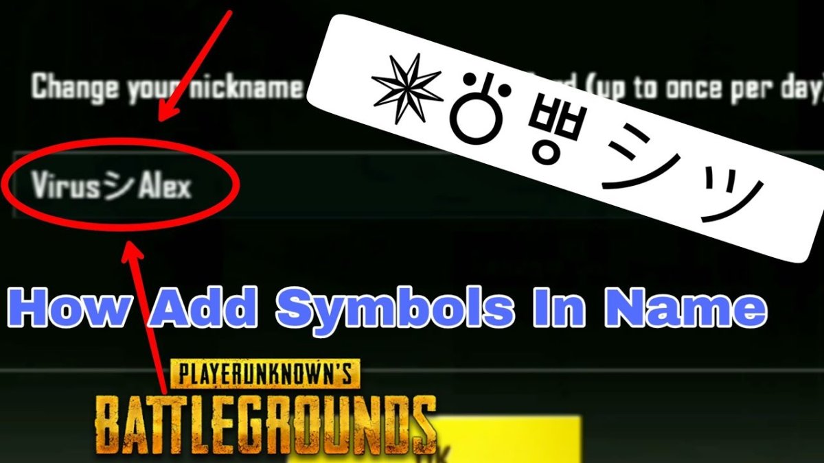 PUBG Mobile How To Add Stylish Symbols To Your In game Nickname 