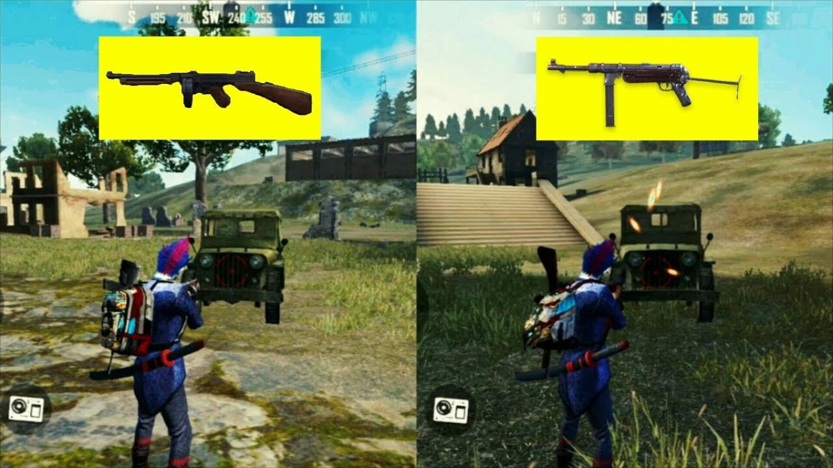 Free Fire Thompson Gun Vs MP40: Which SMG Is More