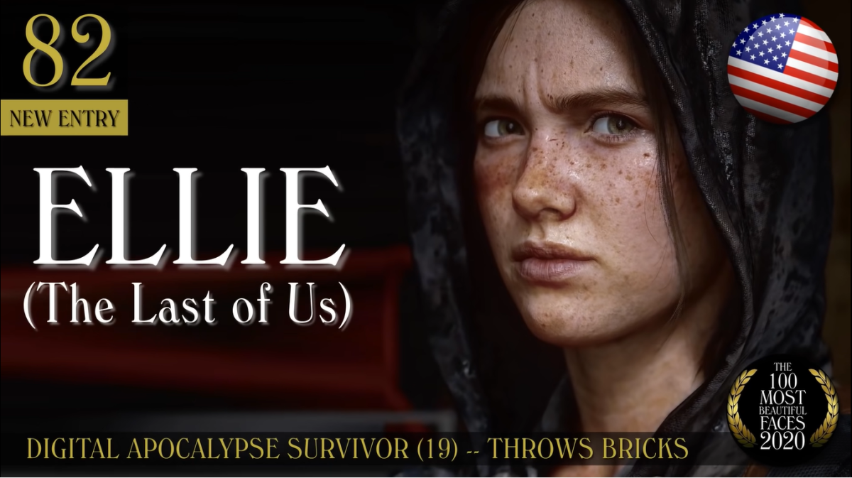 The Last Of Us's Ellie In The Top 100 Most Beautiful Faces Of 2020