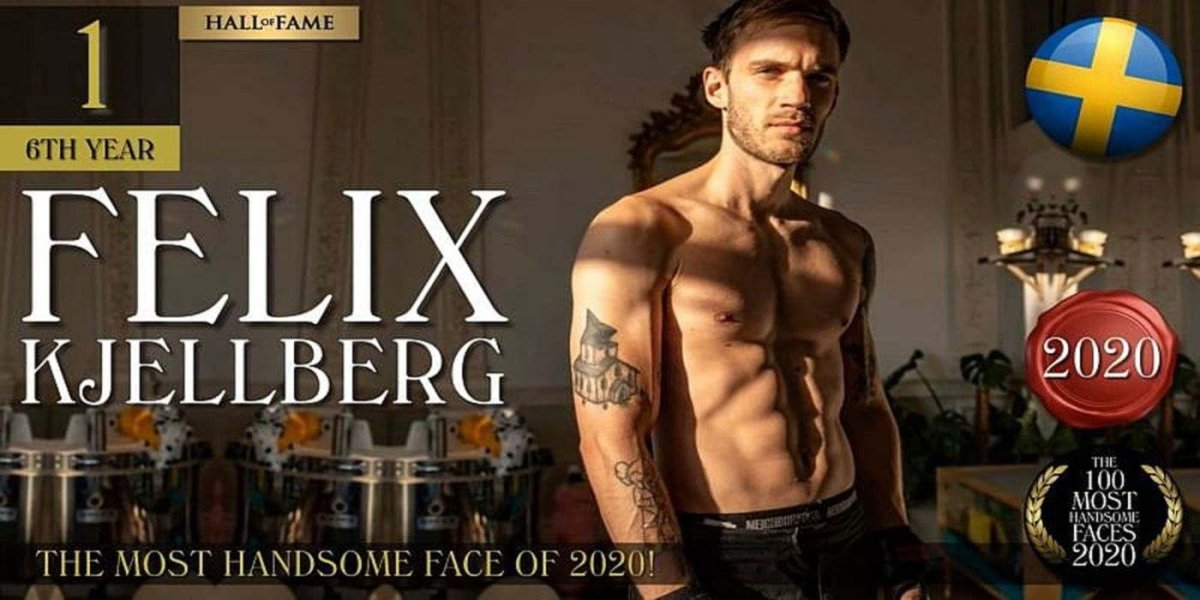 No.1 YouTuber PewDiePie Listed As The Most Handsome Face In 2020 No.1 YouTuber PewDiePie Listed As The Most Handsome Face In 2020