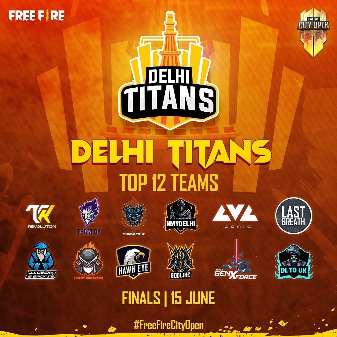 2021 Free Fire City Open Delhi Finals Schedule, Teams List, Prize Pool