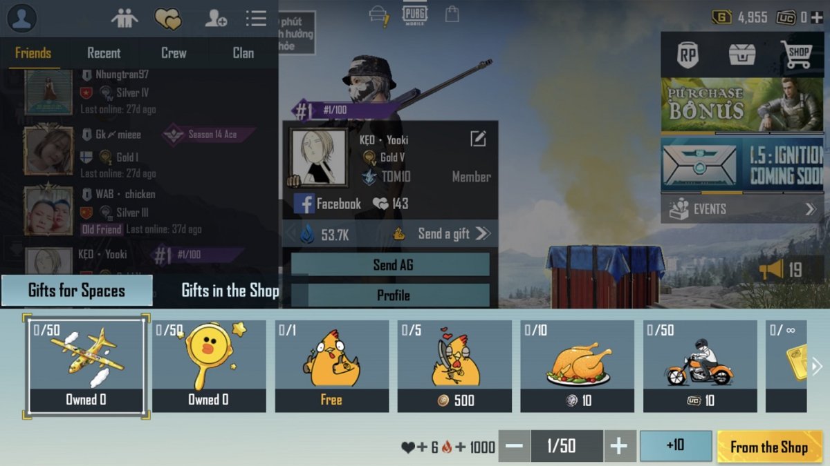 How To Gift Items In Battlegrounds Mobile India | BGMI Gift Categories