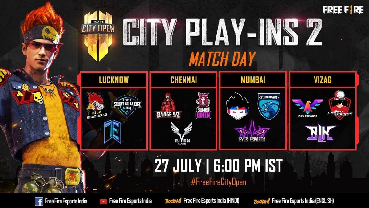 Free Fire City Open Play-Ins 2: Format, Teams, Schedule And Prize Pool