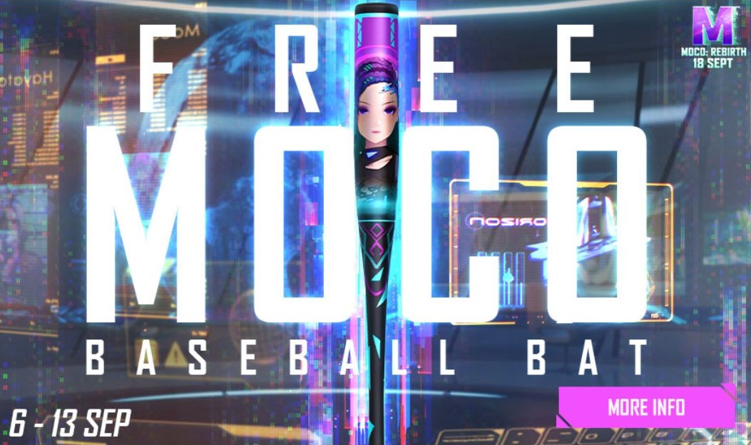 Free Fire Moco Rebirth: How To Get Moco Baseball Bat Skin For Free