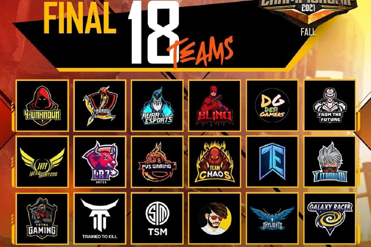 Free Fire India Championship 2021 Fall: Top 18 Teams Revealed For ...