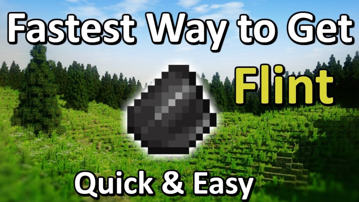 How To Get Flint In Minecraft Without Gravel & Fastest Way To Mine Flint