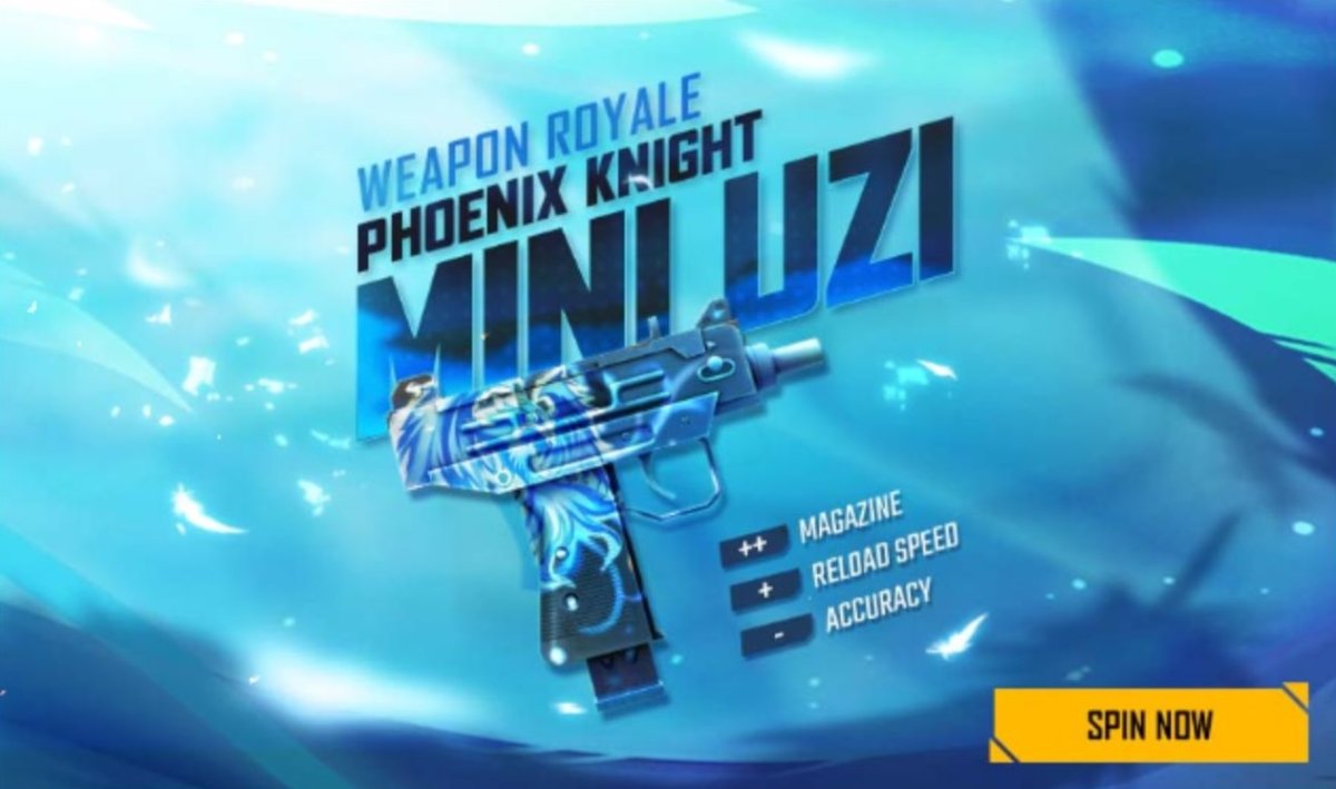 Free Fire New Mini UZI Phoenix Knight Weapon Royale