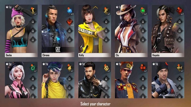 Top 5 Free Fire Characters With An Passive Ability To For Battle Royale ...