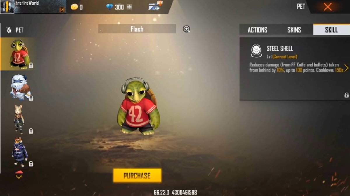 Free Fire OB32 Leaks: What Is Ability Of New Turtle Pet?