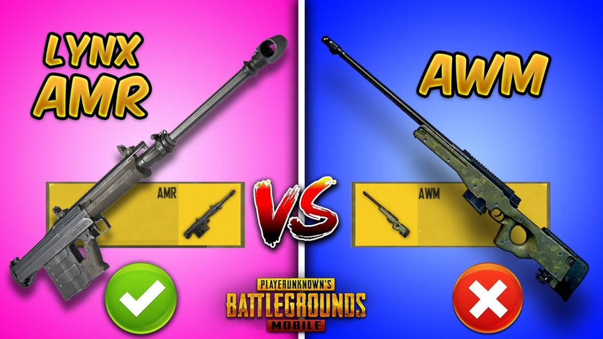 PUBG Mobile 2 1 Ultimate Weapon Comparison Between Lynx AMR AWM PUBG Mobile 2 1 Ultimate Weapon Comparison Between Lynx AMR AWM