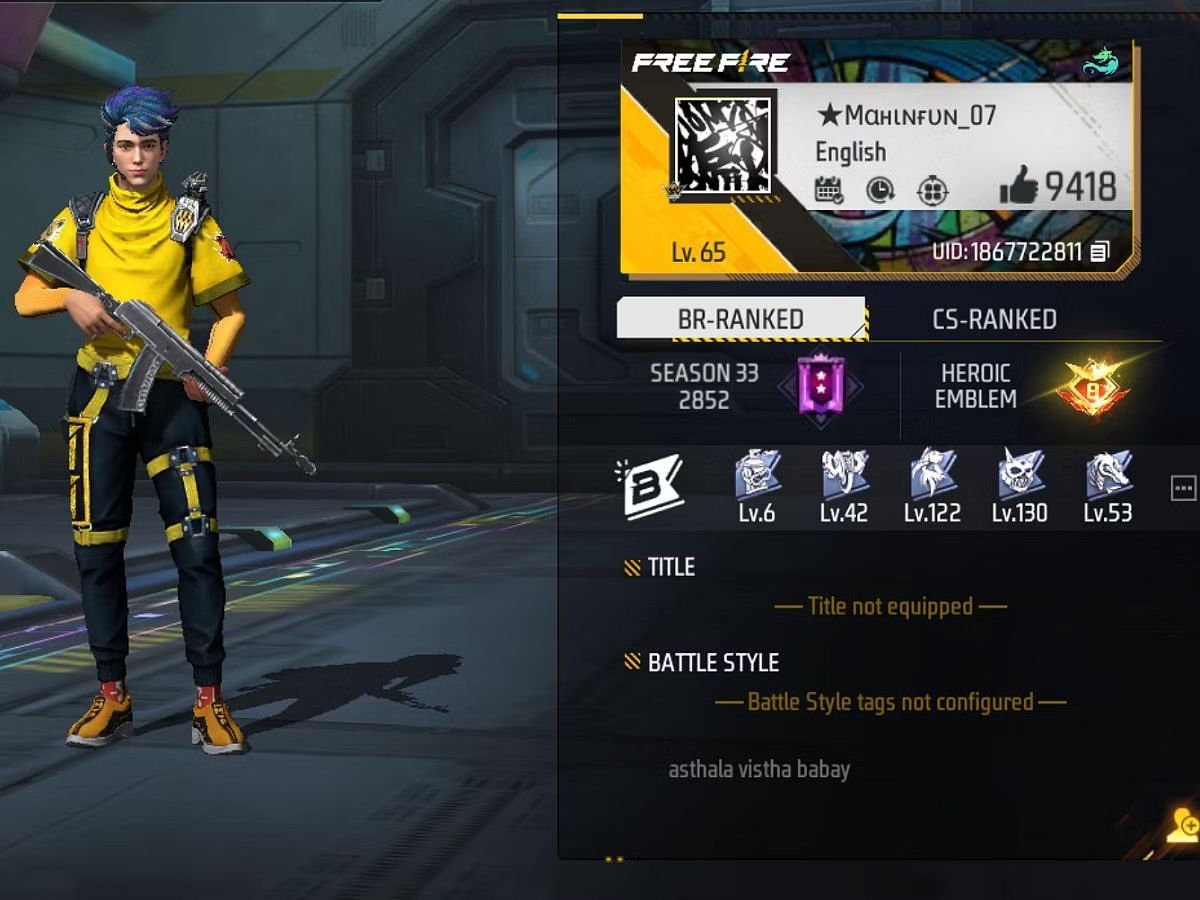 Mahin fun07's Free Fire ID, Earning, Stats And More