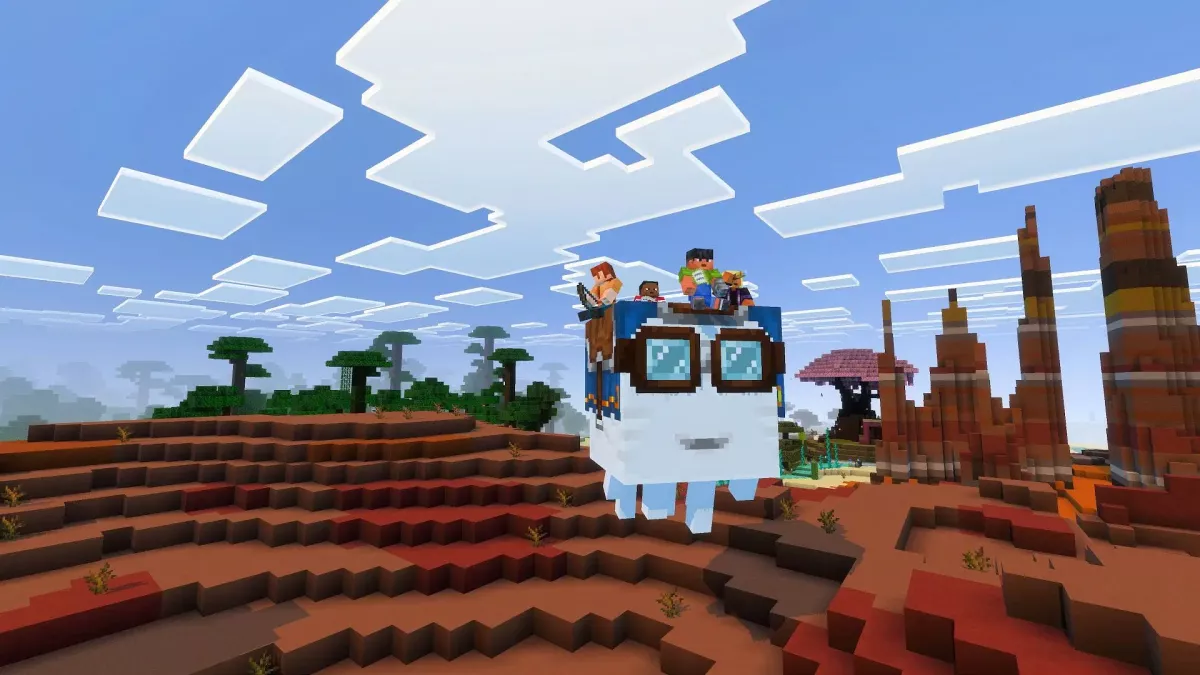How to Ride a Happy Ghast in Minecraft
