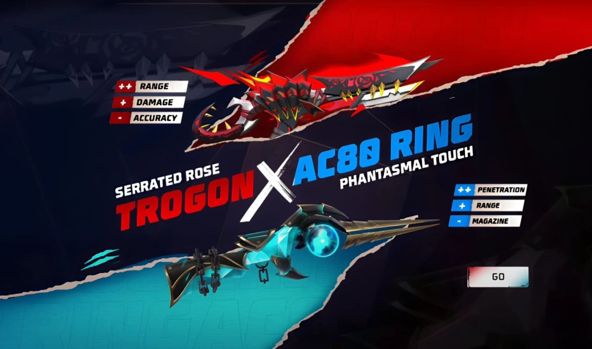 Free Fire Ring Event May 2025 brings Trogon Serrated Rose & AC80 skins.