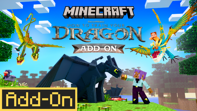 How to Train Your Dragon Minecraft Add-On: You Can Tame and Ride Dragons!