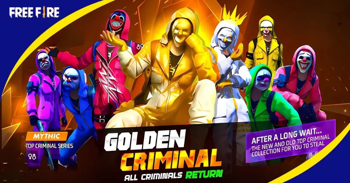 Free Fire MAX Golden Top Criminal Event Kicks Off June 4, 2025 - Grab ...