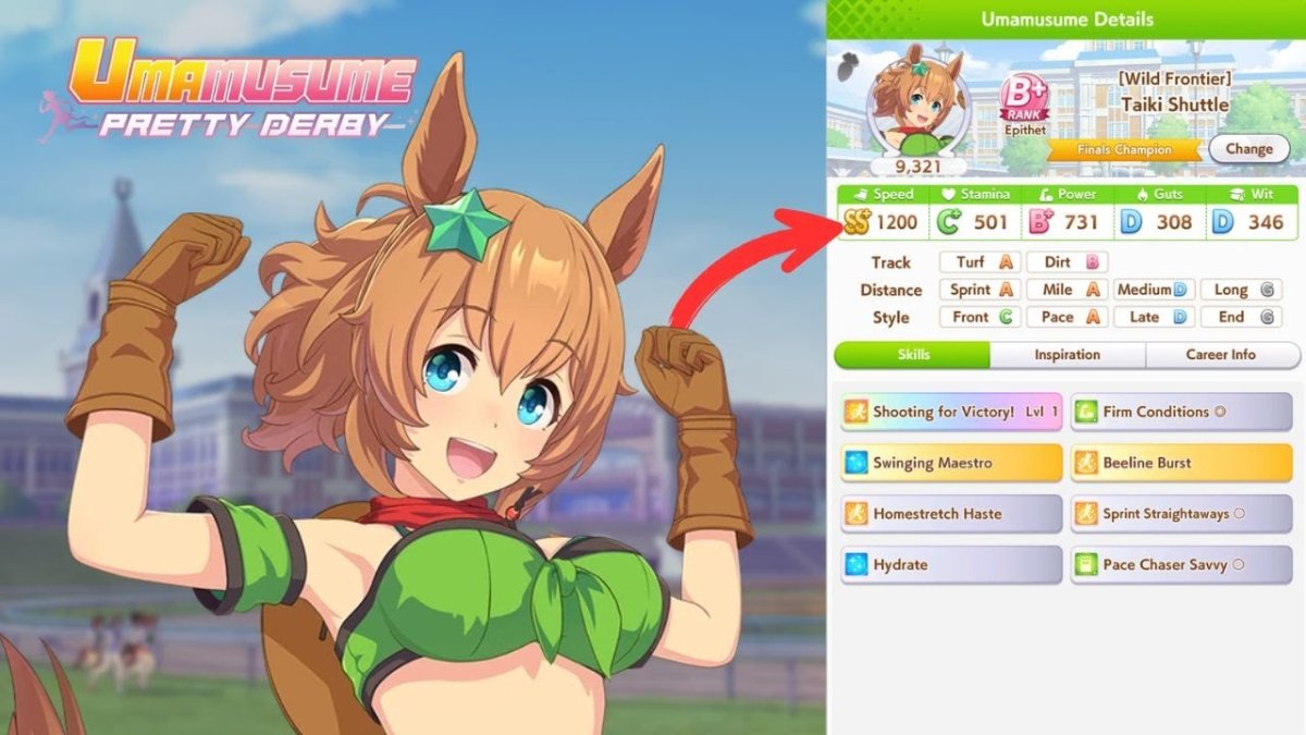 Build Guide for Taiki Shuttle in Umamusume: Pretty Derby