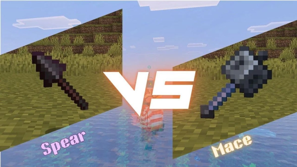 Minecraft Spear vs. Mace: Which Is The Better Weapon?