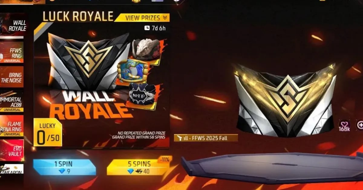Free Fire FFWS Wall Royale Event: How to get the FFWS Wall Skin