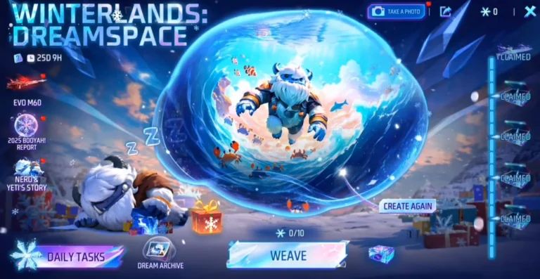 Free Fire Winterland 2025: Dreamspace Event Details, Rewards, and Fresh ...