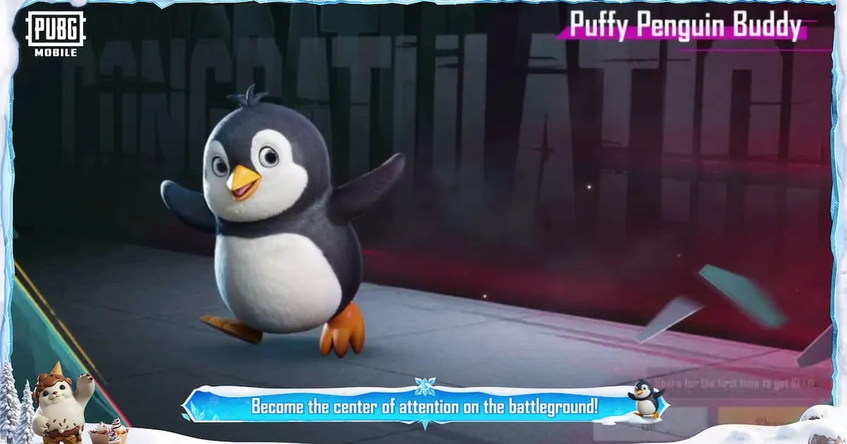 PUBG Mobile Rolls Out Cocoa Cub Buddy and Puffy Penguin Buddy