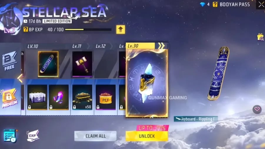 Garena Free Fire Booyah Pass Season 38 February 2026: Stellar Scene ...