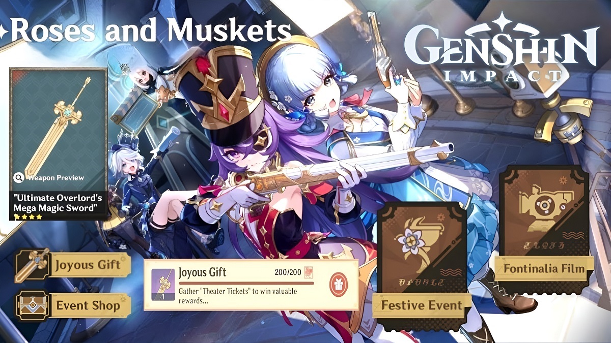 Genshin Impact 4.3: Roses And Muskets Event Gameplay & Rewards
