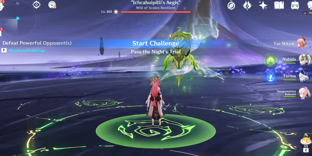 Genshin Impact Ichcahuipilli’s Aegis Night's Trial: Full Guide