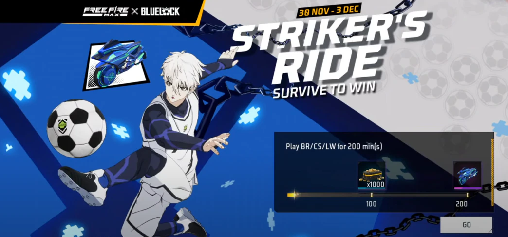 How to Get Blue Lock Motorbike Skin in Free Fire | Gurugamer.com