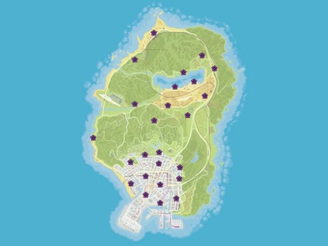 Gta 5 Online Map Locations