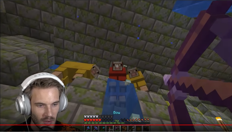 Top 10 Minecraft Moments Of PewDiePie